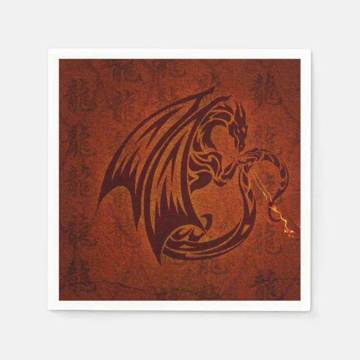 Dragon Paper Napkins | Zazzle