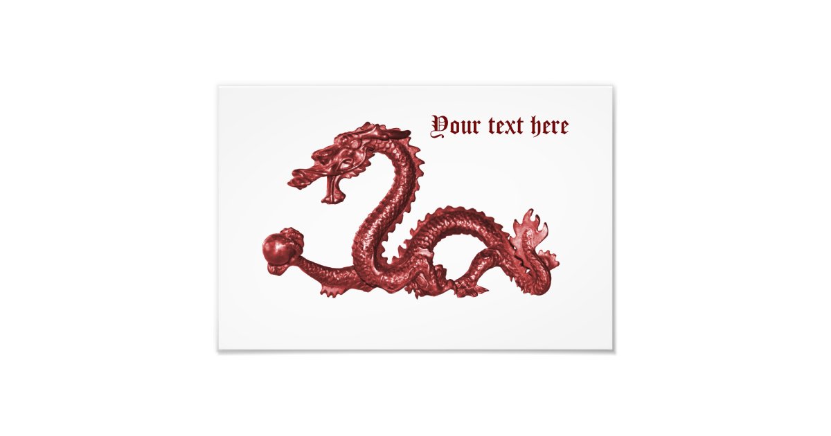 Dragon Photo Print | Zazzle
