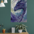 Dragon Portrait: Purple Poster | Zazzle