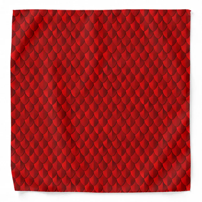 Dragon Scale Armor Crimson Red Bandana | Zazzle