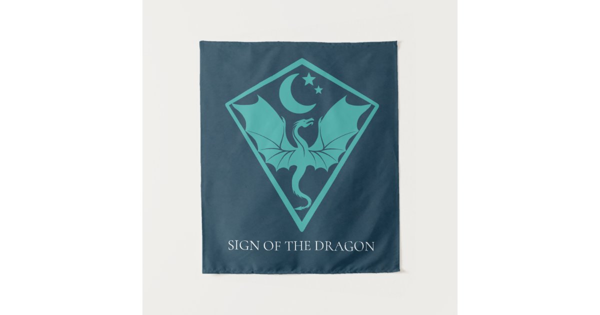 Dragon Sigil Symbol Shield Tapestry | Zazzle