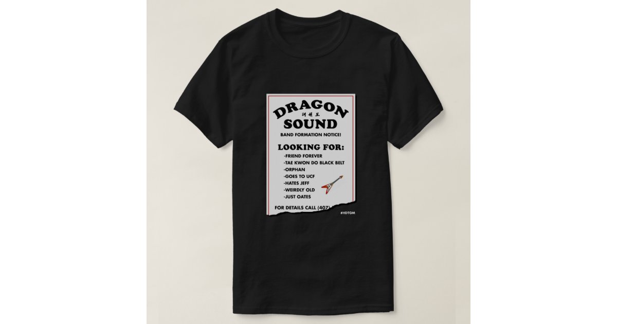 Dragon Sound Band Recruitment T-Shirt | Zazzle