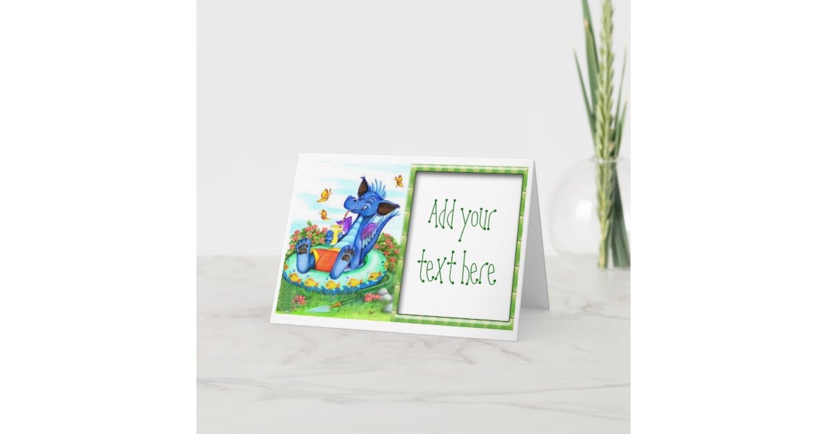 Dragon Summertime Birthday Party Invitations | Zazzle
