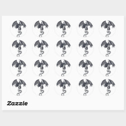 Dragon & Sword Stickers | Zazzle