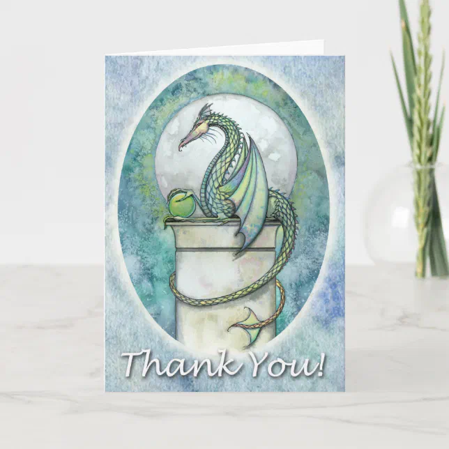 Dragon Thank You Card | Zazzle