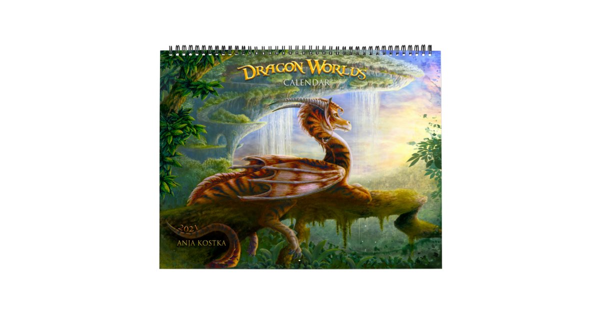 Dragon Worlds Calendar 2021 Calendar | Zazzle