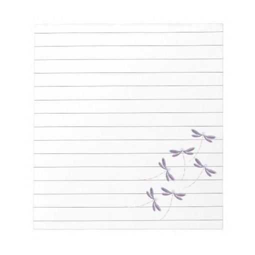 Dragonflies in flight notepad | Zazzle