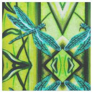 Dragonfly Fabric | Zazzle