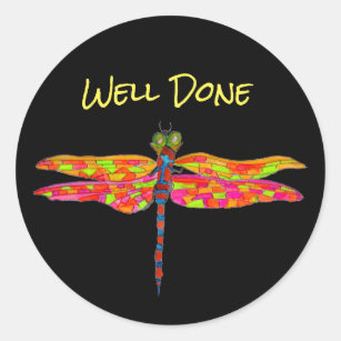 Colorful Dragonfly Stickers | Zazzle