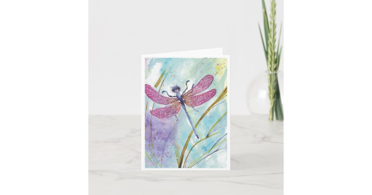 Dragonfly card | Zazzle