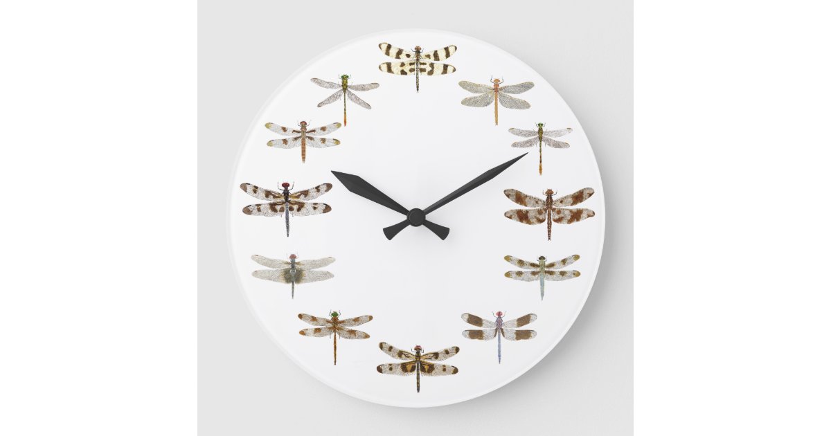 Dragonfly Clock | Zazzle