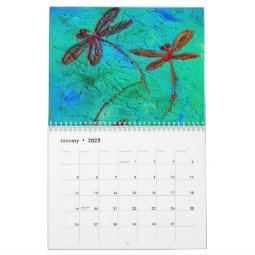 Dragonfly Collection Calendar Custom | Zazzle