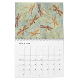 Dragonfly Collection Calendar Custom | Zazzle