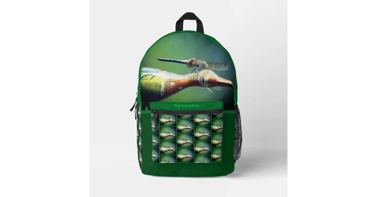 Dragonfly Copilot Personalized Printed Backpack | Zazzle