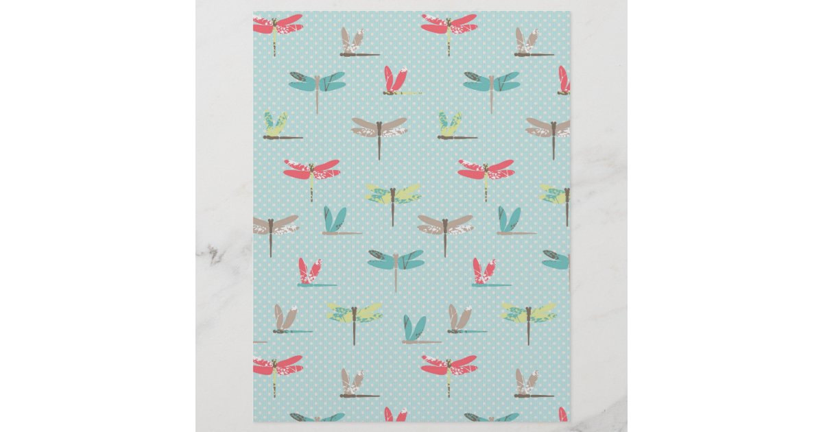 Dragonfly Dreams Scrapbook Paper | Zazzle