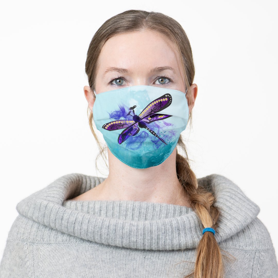 Dragonfly Face Mask | Zazzle