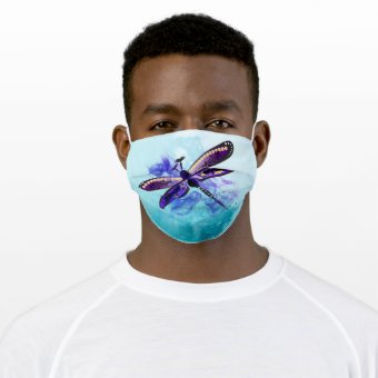 Dragonfly Face Mask | Zazzle