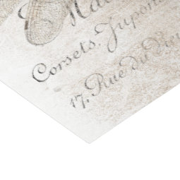 Dragonfly French Script Shabby Floral Decoupage Tissue Paper | Zazzle