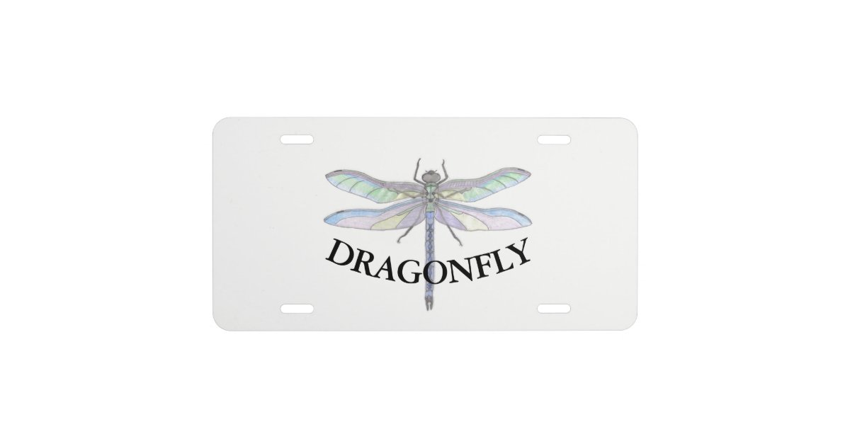 DRAGONFLY License Plate | Zazzle