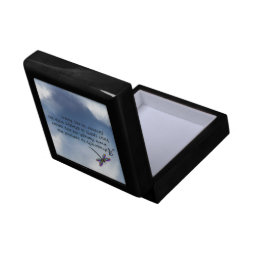 Dragonfly Memorial Poem Keepsake Box | Zazzle