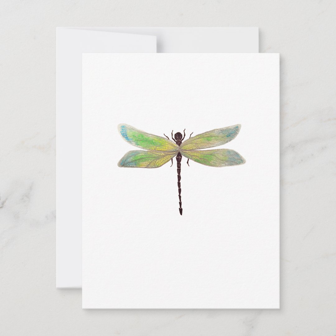 Dragonfly Note Card | Zazzle