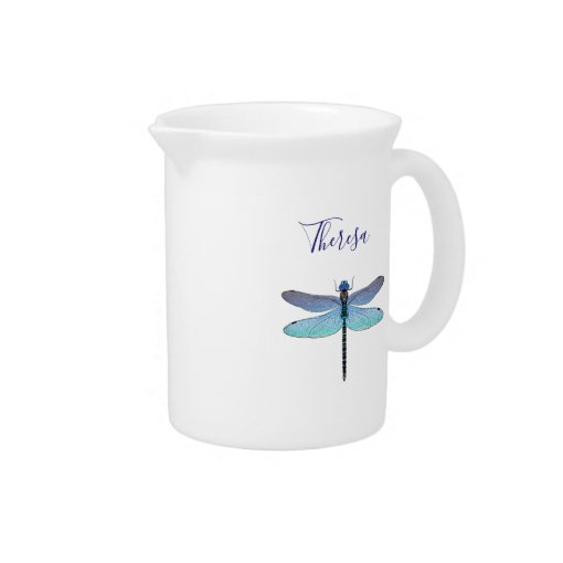 Dragonfly Porcelain Drink Pitchers | Zazzle