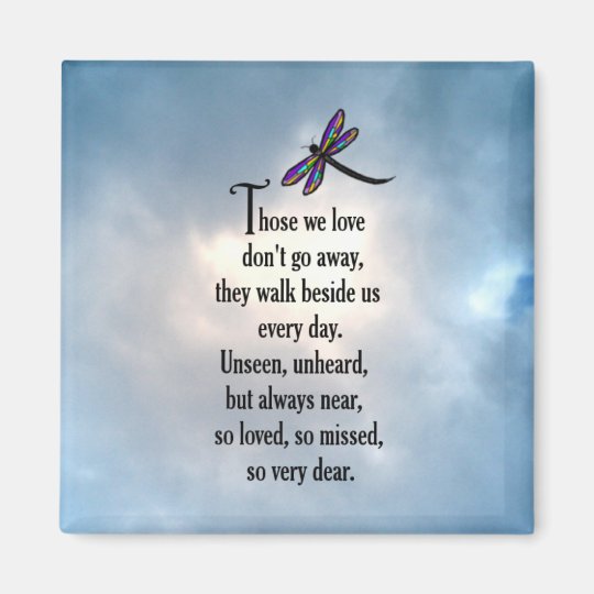 Dragonfly "So Loved" Poem Magnet | Zazzle.com