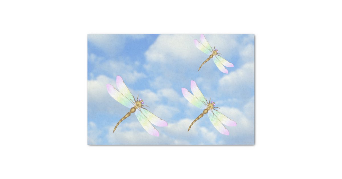 Dragonfly Tissue Paper | Zazzle