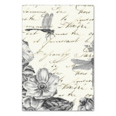 Dragonfly Wildflower French Script Decoupage Crown Tissue Paper | Zazzle