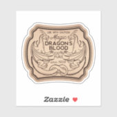 Dragons Blood Potion Vintage Label Sticker | Zazzle