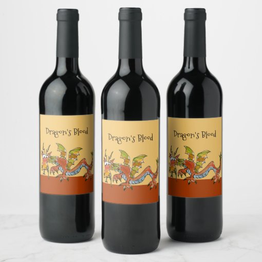 Dragon's Blood Wine Label | Zazzle