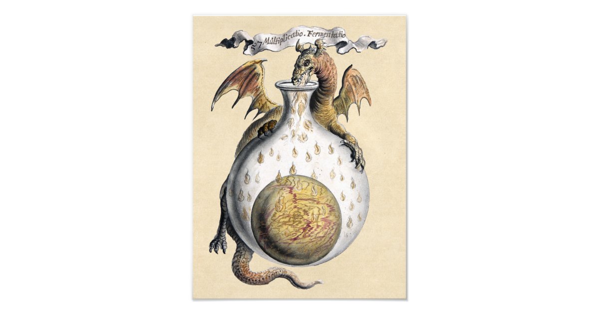 Dragon's Crucible of Alchemy Photo Print | Zazzle