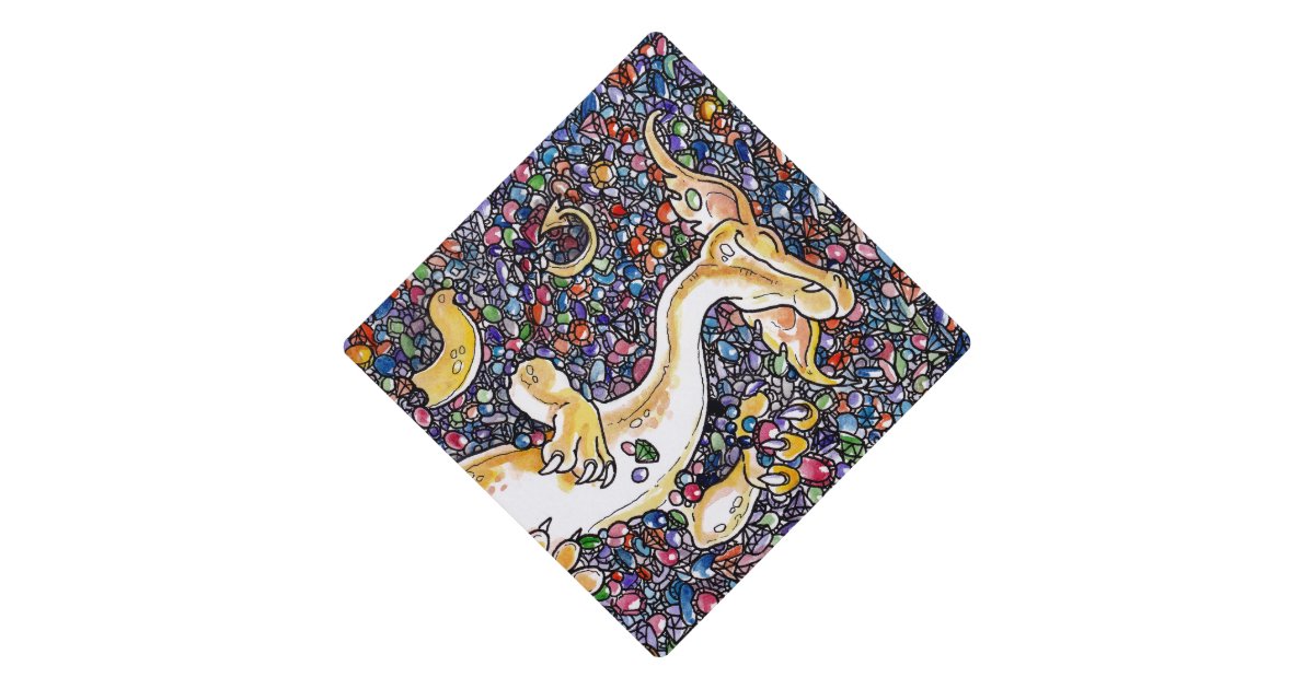 Dragon's Hoard Graduation Cap Topper | Zazzle