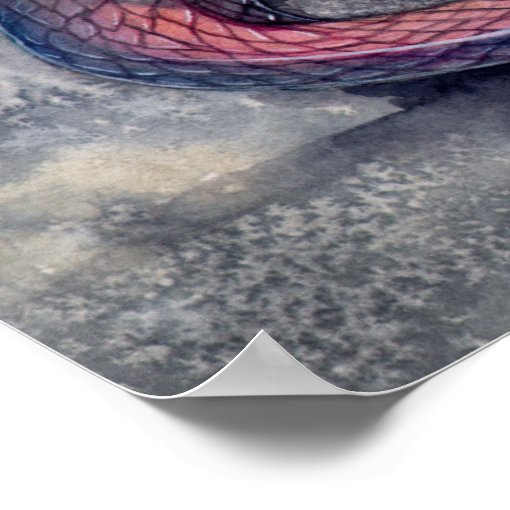 Dragon's Perch Fantasy Art Poster | Zazzle