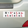 Drake Equation Bumper Sticker | Zazzle