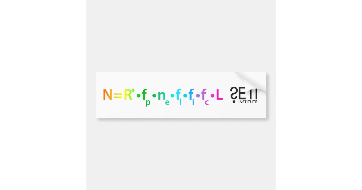 Drake Equation Bumper Sticker | Zazzle