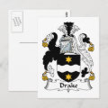 Drake Family Crest Postcard | Zazzle