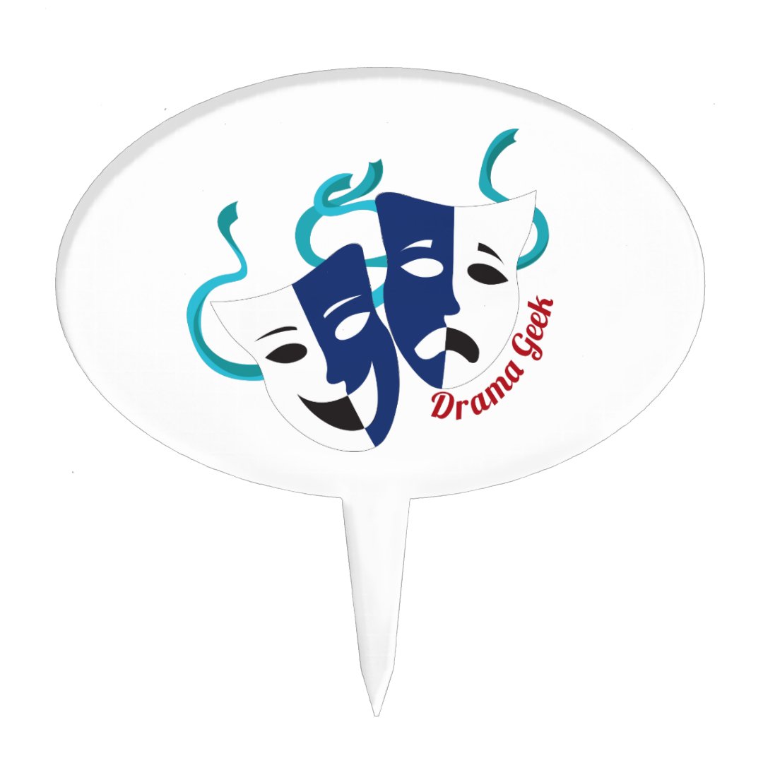Drama Geek Cake Topper | Zazzle