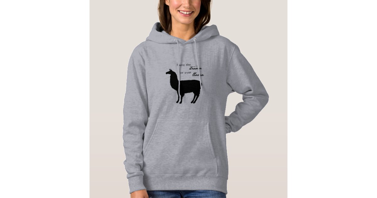 Drama Llama Hoodie | Zazzle