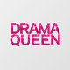 Drama Queen Hot Pink Glitter Window Cling | Zazzle