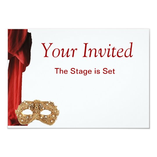 Drama Queen Theatre,Opera,Play,Museum Invite | Zazzle.com