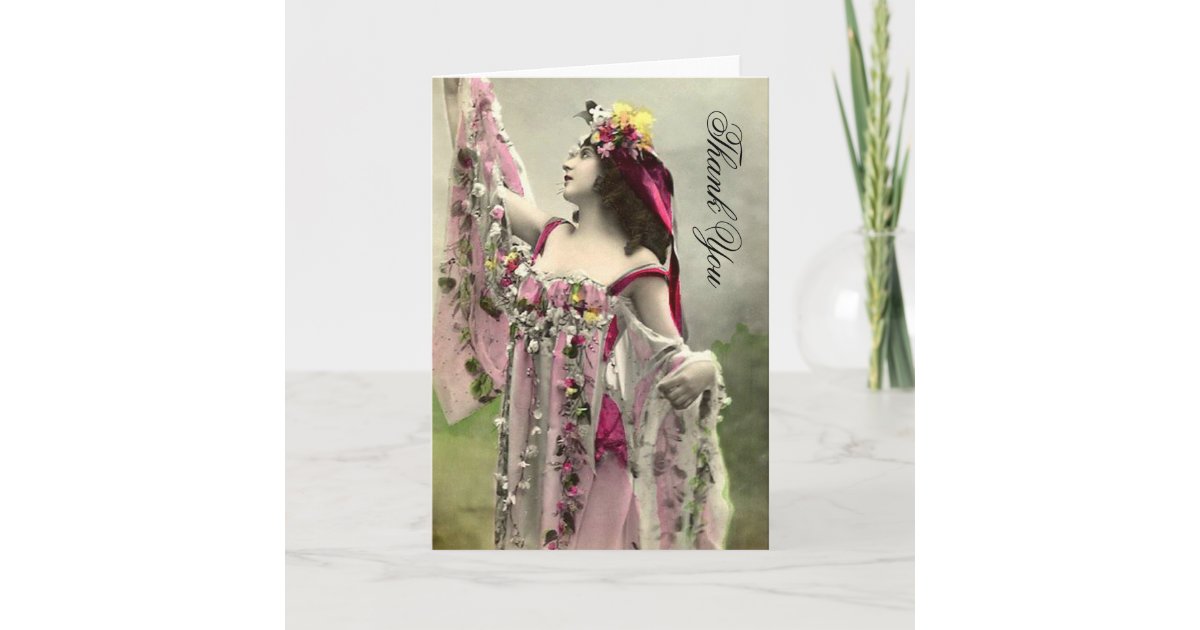 Dramatic in Flowers Thank You | Zazzle.com