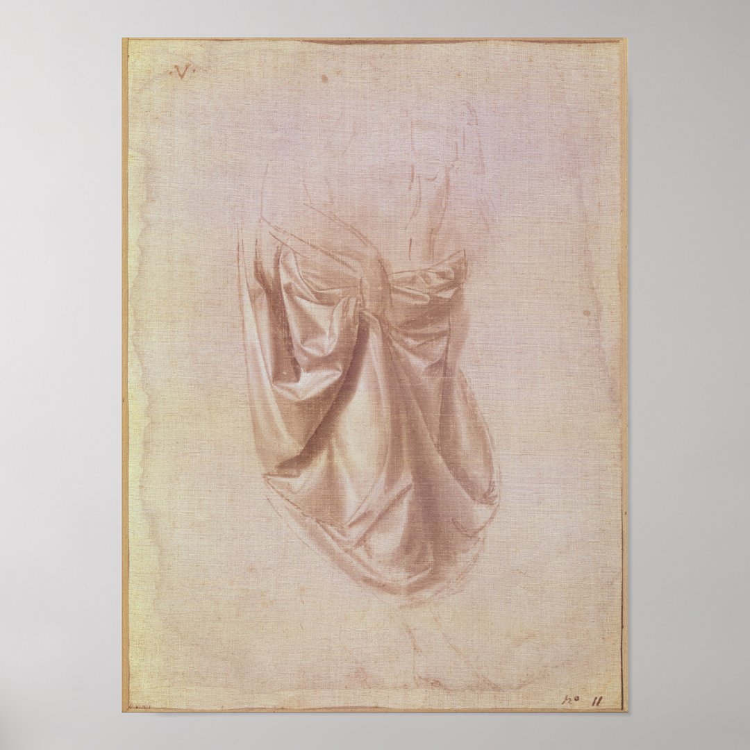 Drapery study poster | Zazzle