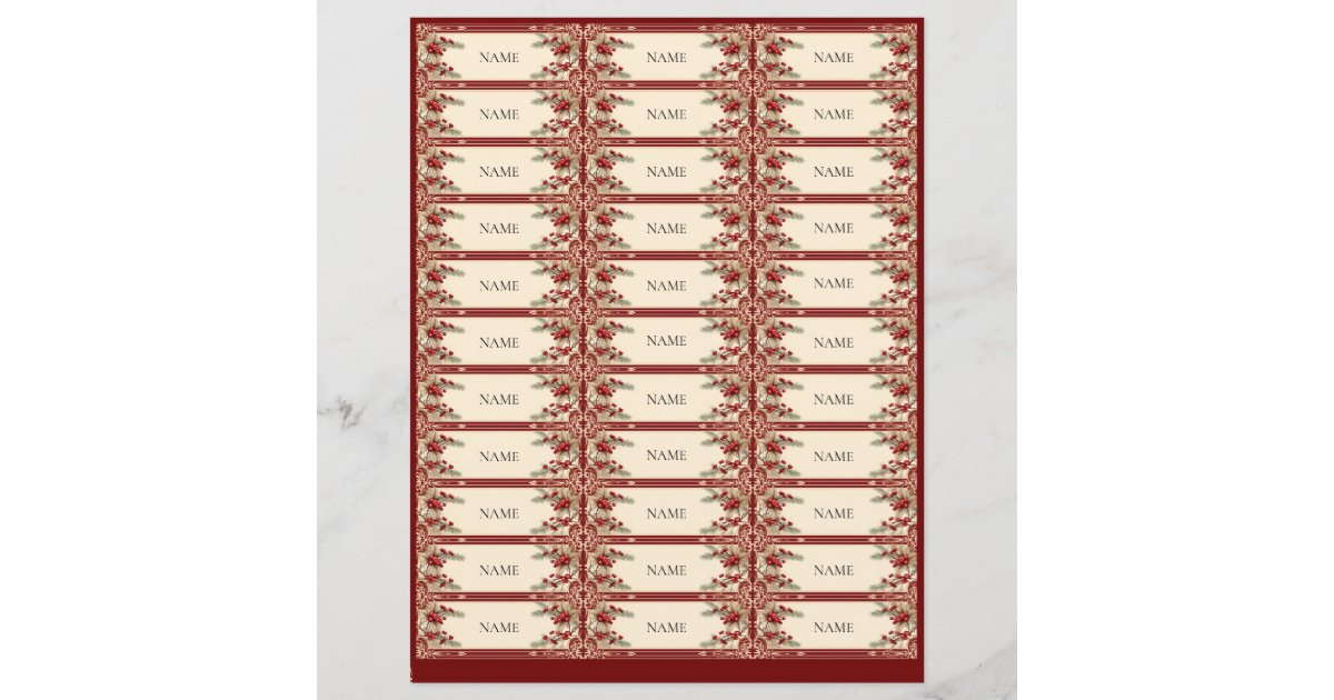 Draw Names Secret Santa Christmas Office Game | Zazzle