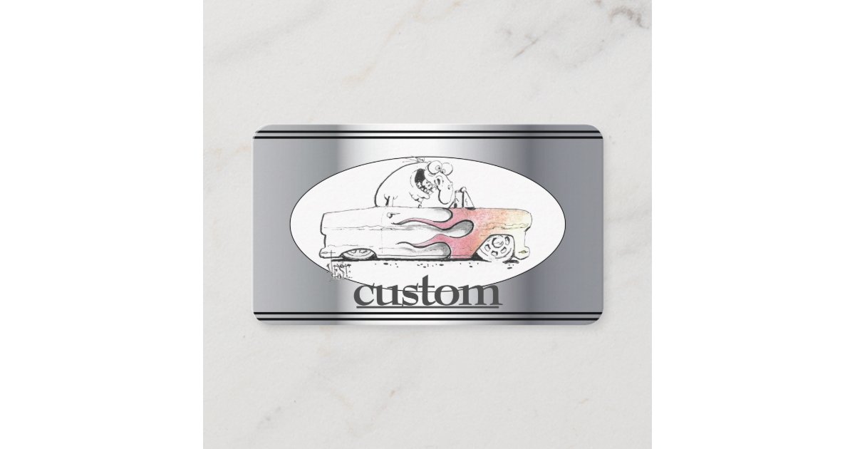 Drawing Custum Auto business card | Zazzle