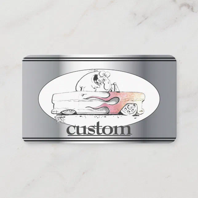 Drawing Custum Auto business card | Zazzle