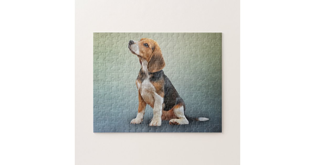 Drawing Dog Beagle 7 Jigsaw Puzzle | Zazzle