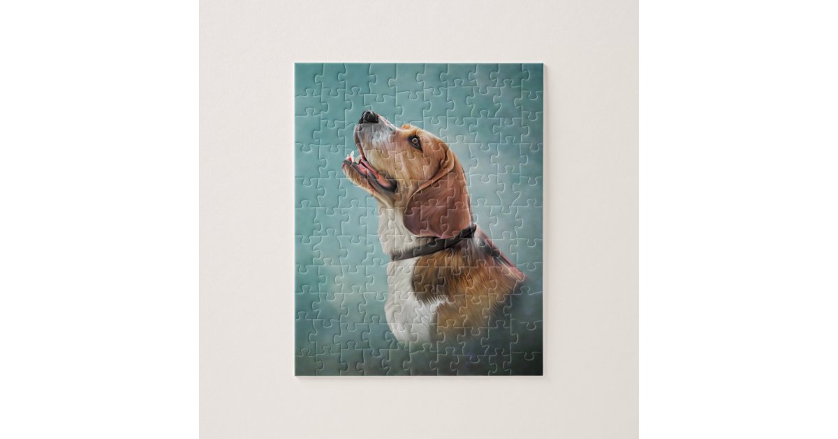 Drawing Dog Beagle Jigsaw Puzzle | Zazzle