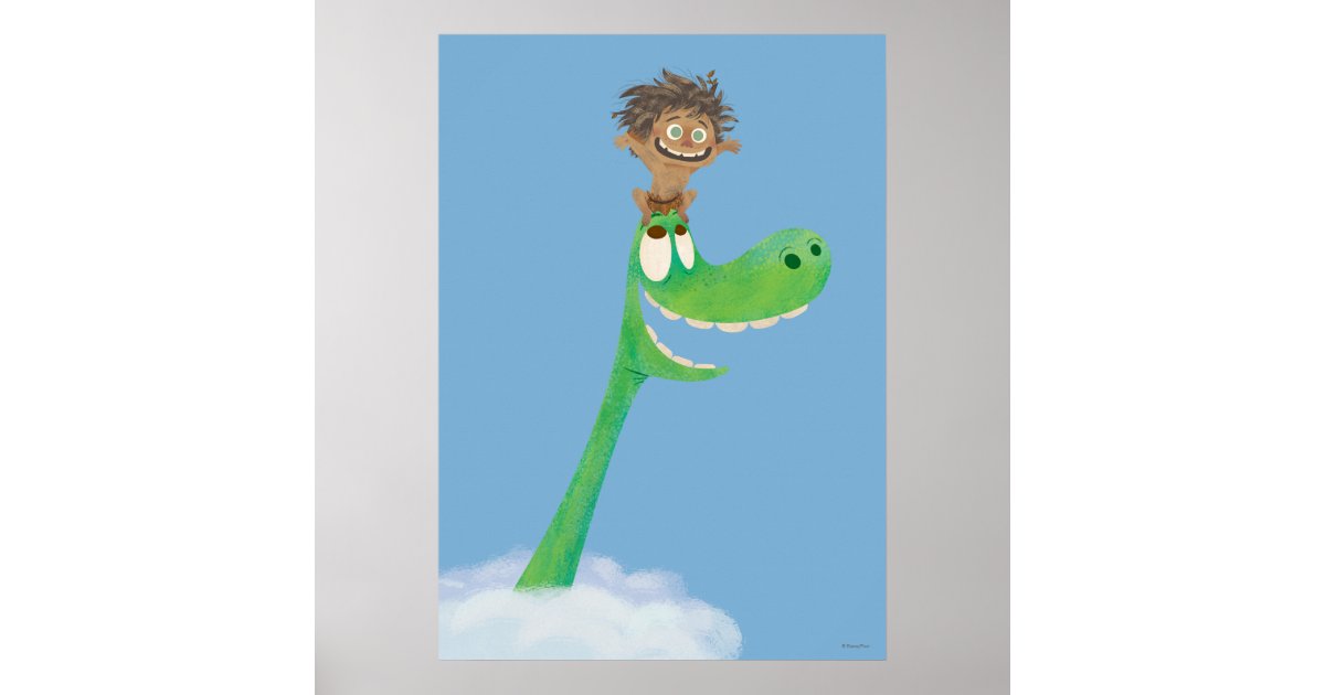 Drawing of Spot And Arlo In Clouds Poster | Zazzle