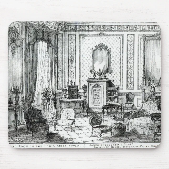 Drawing Room in the Louis Seize Style Mouse Pad | Zazzle